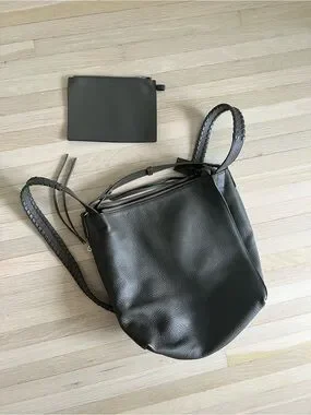 All Saints | Bags | Allsaints Pebbled Leather Shoulder Bag Convertible ...